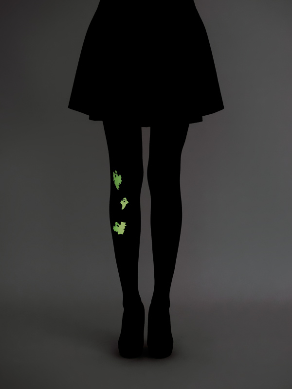 Glow in the dark ghost tights by Virivee – Virivee Tights Webshop ...