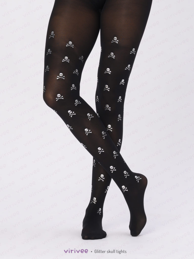 Sugar skull tights – Virivee Tights Webshop – Unique tights designed ...