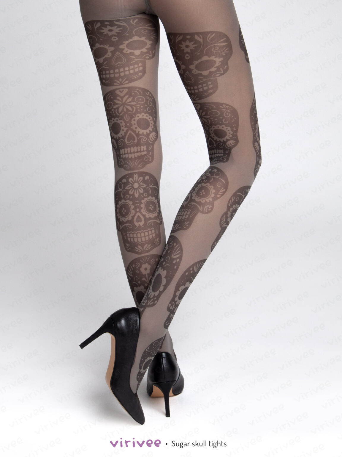 Sugar skull tights – Virivee Tights Webshop – Unique tights designed ...